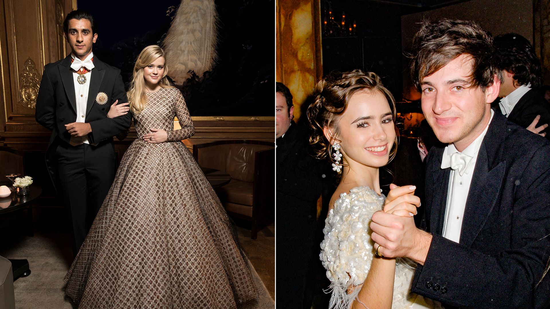 Lily Collins and Ava Philippe's debuts at Le Bal des Debutantes - a ...