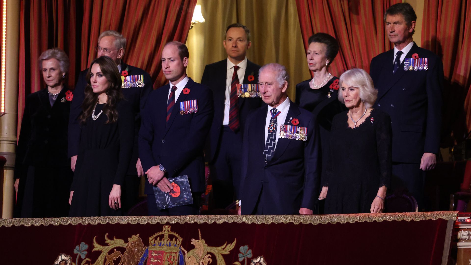 King Charles and Queen Camilla joined by Kate Middleton and royal ...