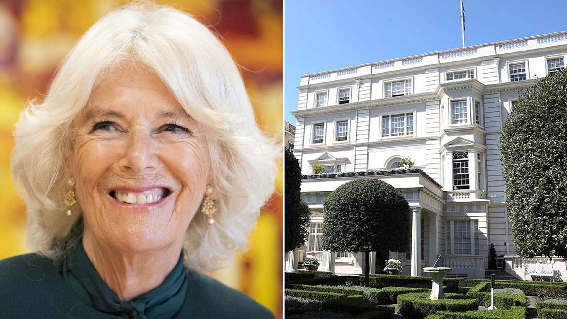 Duchess Camilla's royal home glitters in gold in new photos | HELLO!