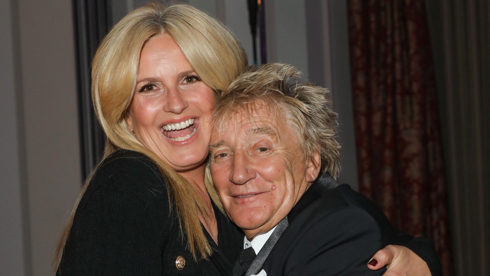 Penny Lancaster puts on a daring display as she supports husband Rod ...