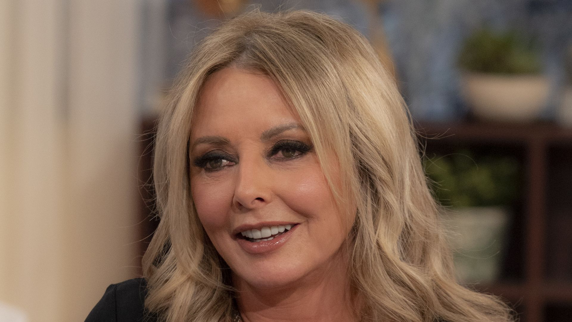 Carol Vorderman Floors Fan In Skintight Sheer Dress Whilst Having