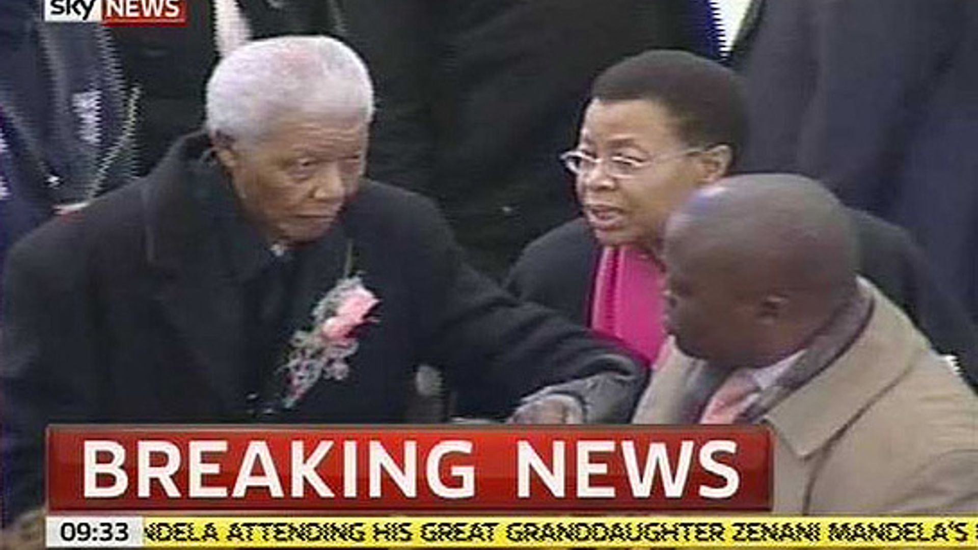 Heartbroken Nelson Mandela attends great-granddaughter's funeral | HELLO!