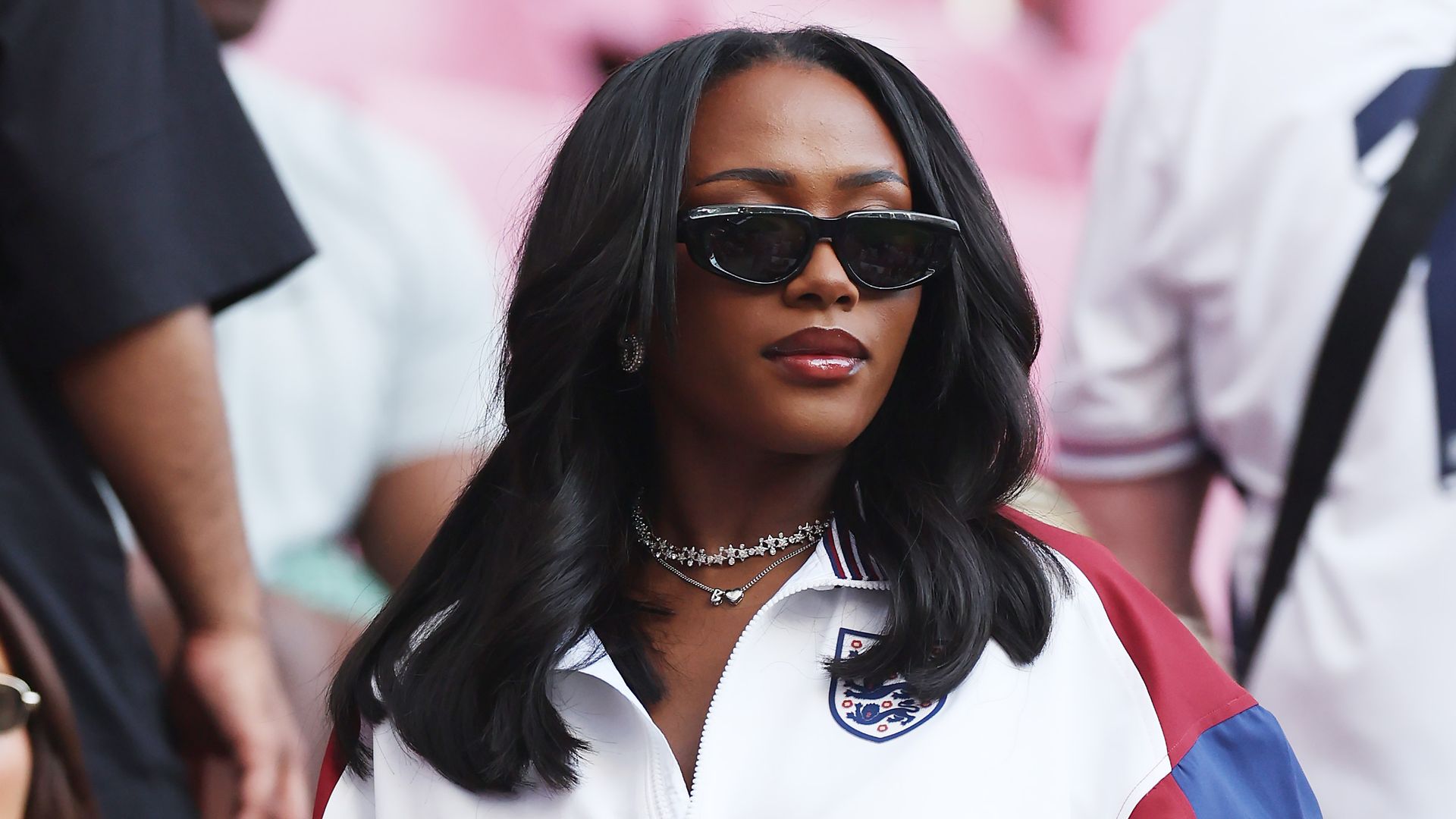 England WAG Tolami Benson wears corset stitched from Buyako Saka's ...