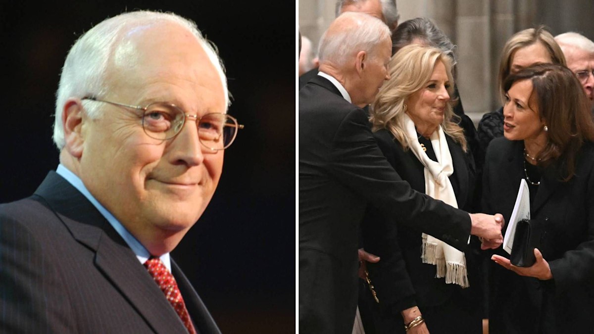 Joe Biden, Kamala Harris reunite at Dick Cheney funeral, Donald Trump ...