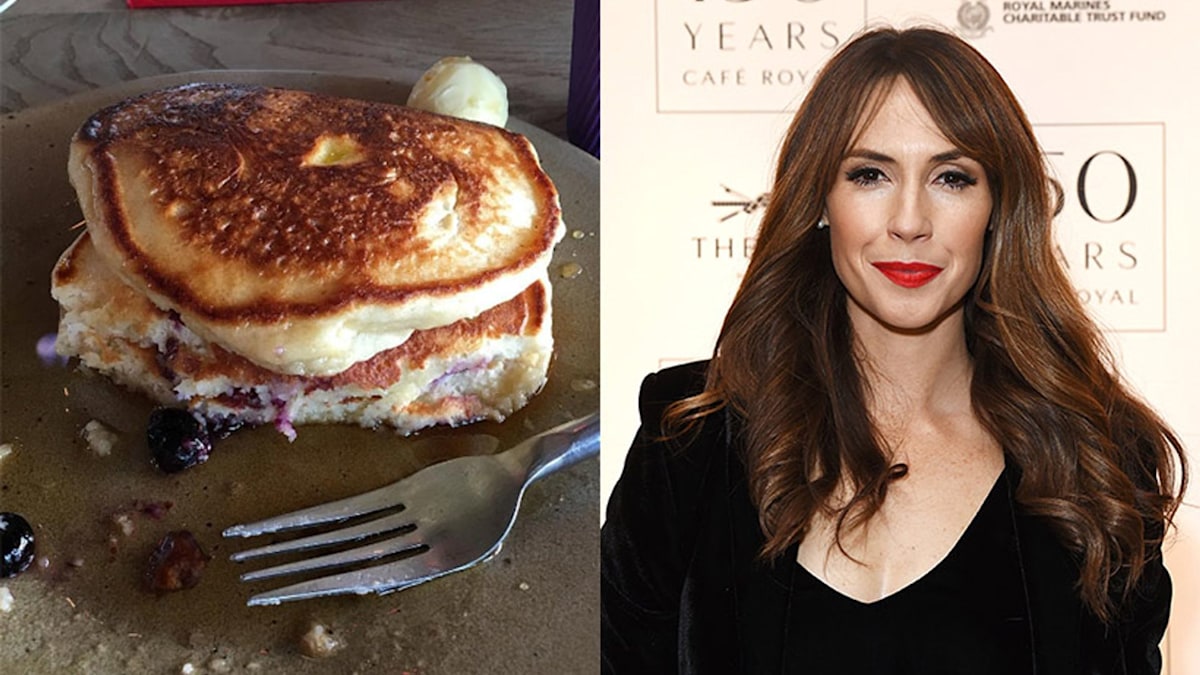 Alex Jones is filling up on pancakes to cope with her sleepless baby ...