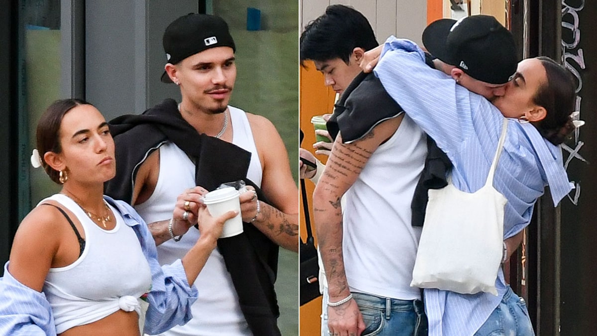 Romeo Beckham kisses new girlfriend Gray Sorrenti months after Mia ...