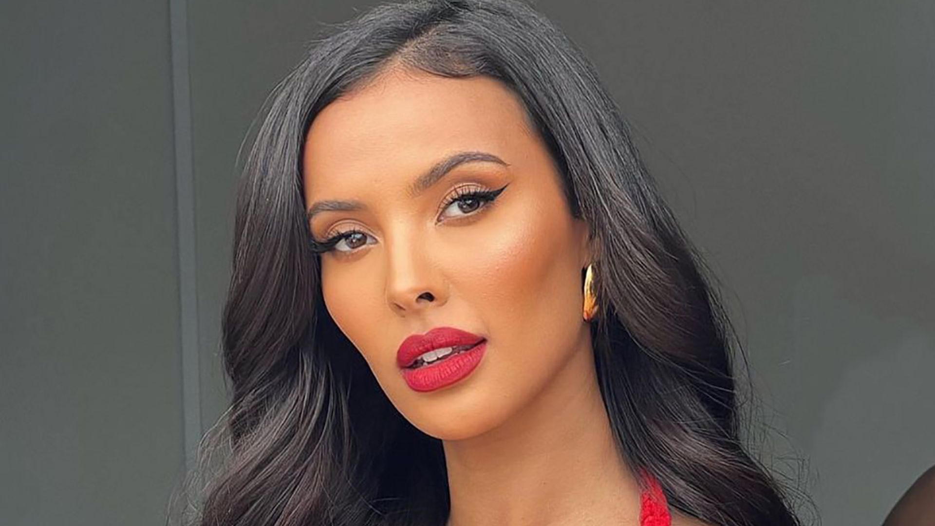 Maya Jama is REAL Love Island bombshell in tiny red hot co-ord | HELLO!