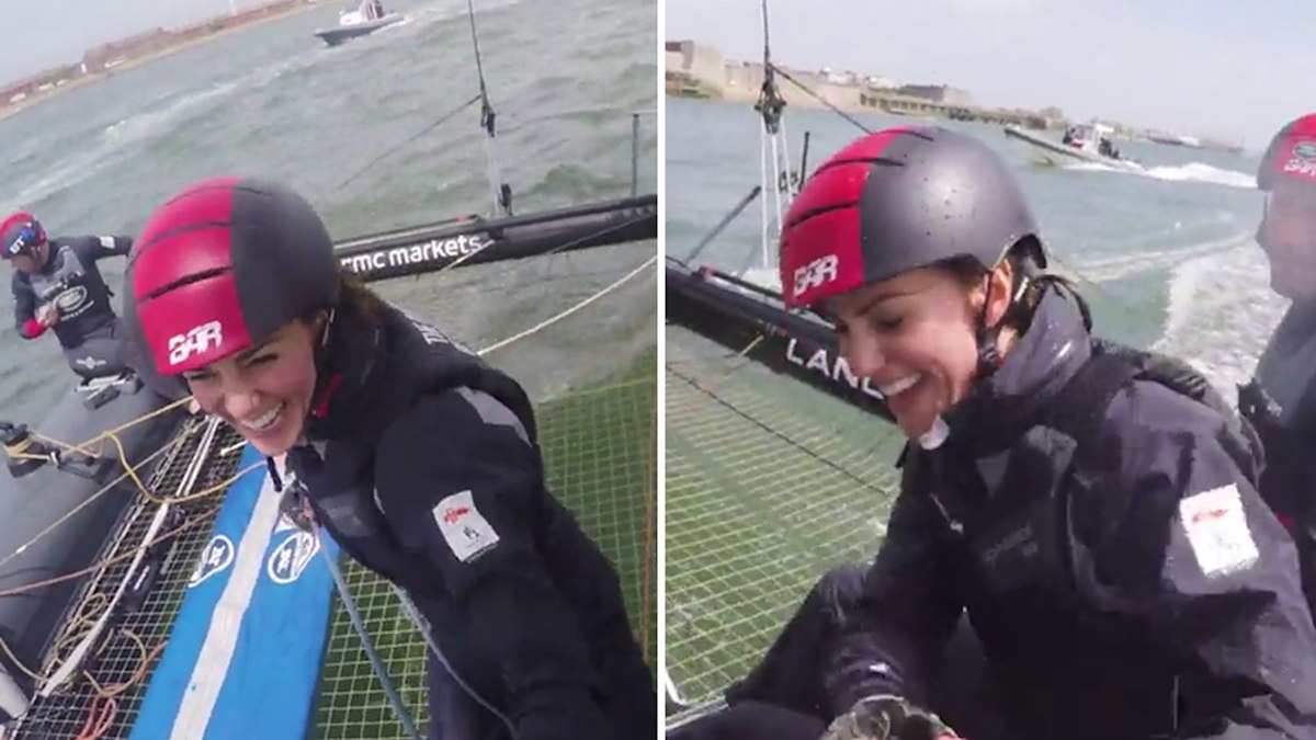 Kate Middleton's action packed sailing outing: Watch the video | HELLO!