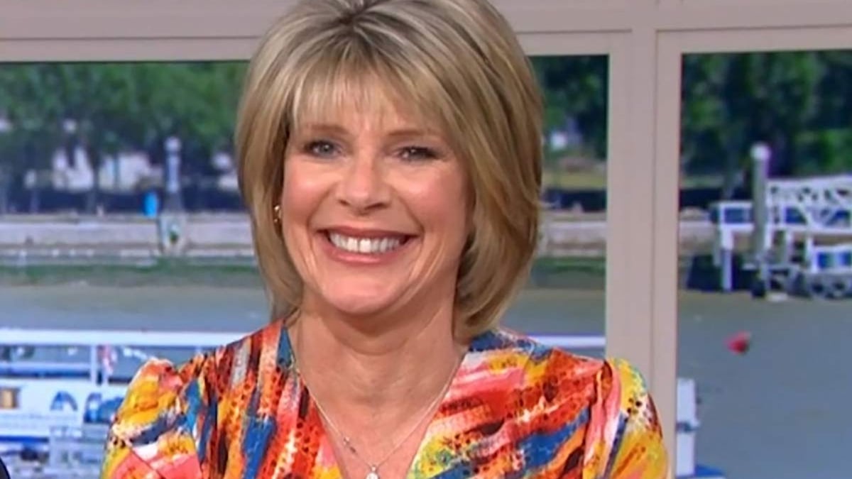Ruth Langsford dazzles fans in swishy rainbow dress on This Morning ...