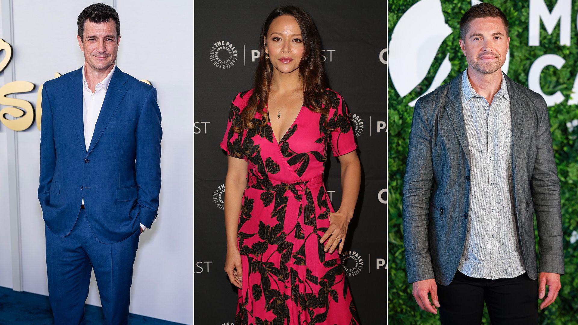 The Rookie cast out of costume: Nathan Fillion, Eric Winter, Melissa O ...