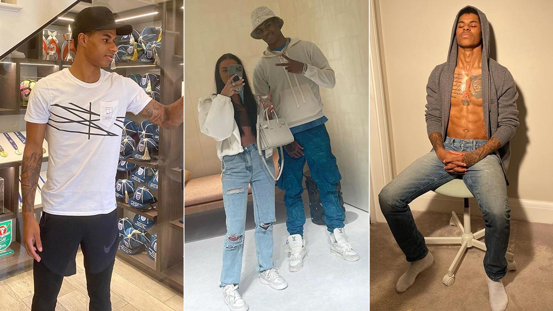 Marcus Rashford's £2.5m mansion with rarely-seen fiancée Lucia Loi is ...