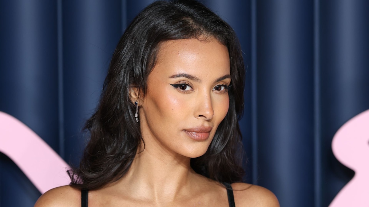 Maya Jama's crystal-encrusted sheer tights are party season perfection | HELLO!