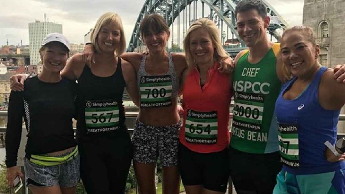 Davina Mccall Shows Toned Abs As She Completes Great North Run Hello