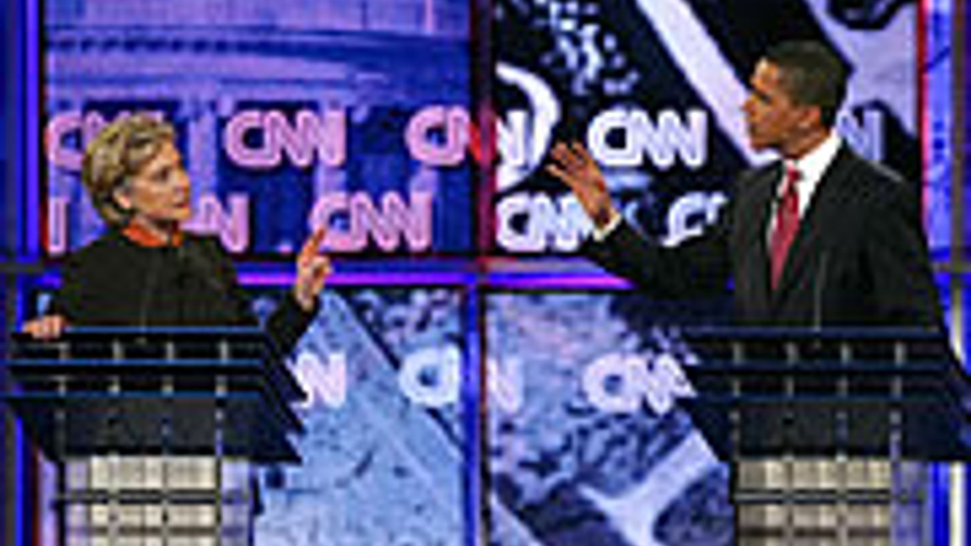 Tough talking from Hillary and Barack in fiery TV debate | HELLO!