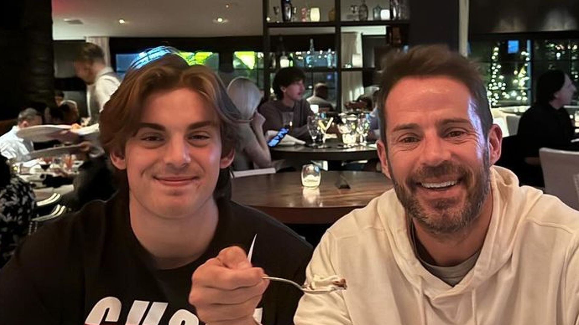 Jamie Redknapp shares ultra-rare photos of son Charley as they enjoy ...
