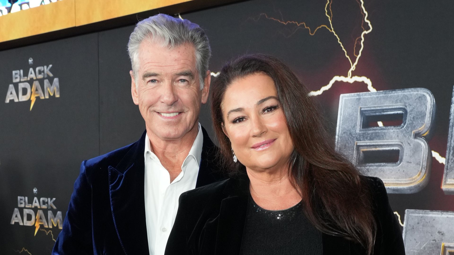 Pierce Brosnan's wife wows in sheer mesh dress on romantic date night ...
