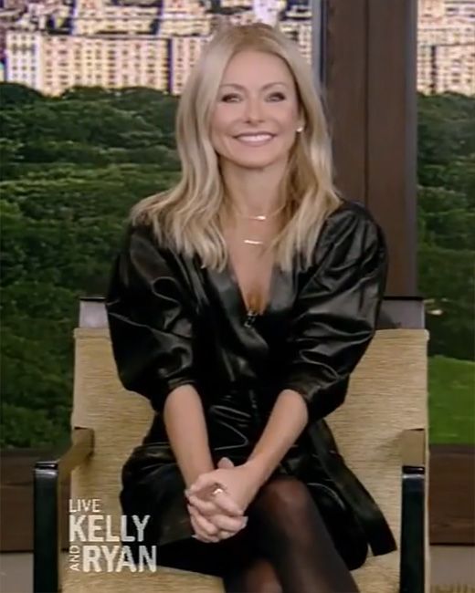 Kelly Ripa's sexy leather dress is her chicest look yet | HELLO!