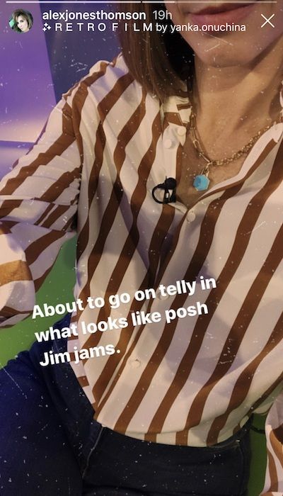 Alex Jones surprises by posing in silky pyjama top before The One Show ...