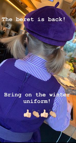 Victoria Beckham shows off Harper Beckham's new school uniform, and it ...