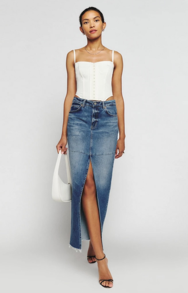 11 best denim skirts for 2024: Midi, maxi & mini styles | HELLO!