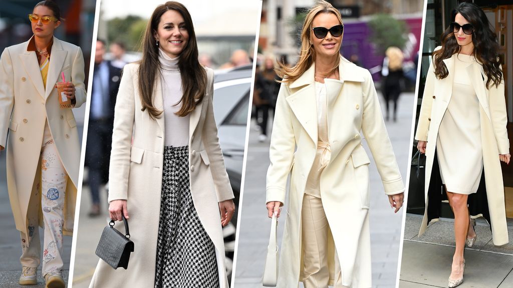 8 best cream coats women: Long coats, puffers, trench coats & more | HELLO!