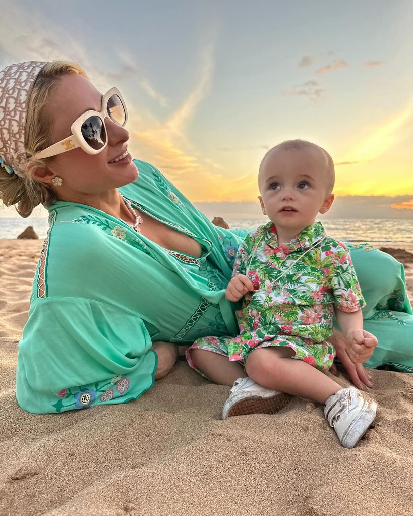 Paris Hilton's children look adorable in matching outfits on 'magical ...