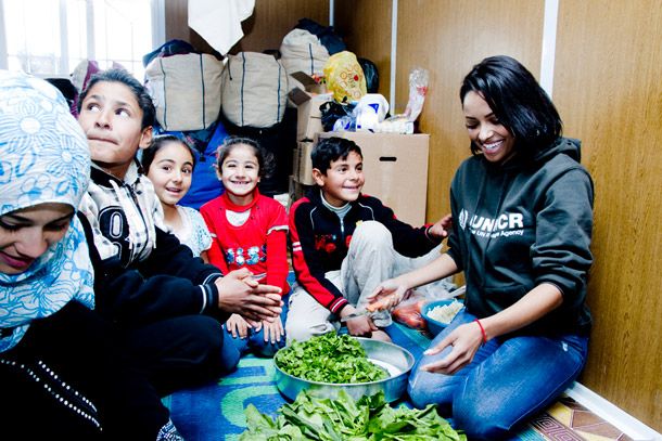 Vampire Diaries’ Kat Graham pays emotional visit to refugees | HELLO!