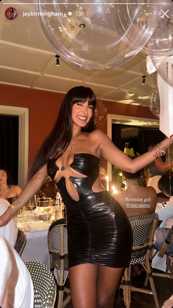 Maya Jama's 30th birthday daring leather mini dress is this summer's most unexpected trend | HELLO!