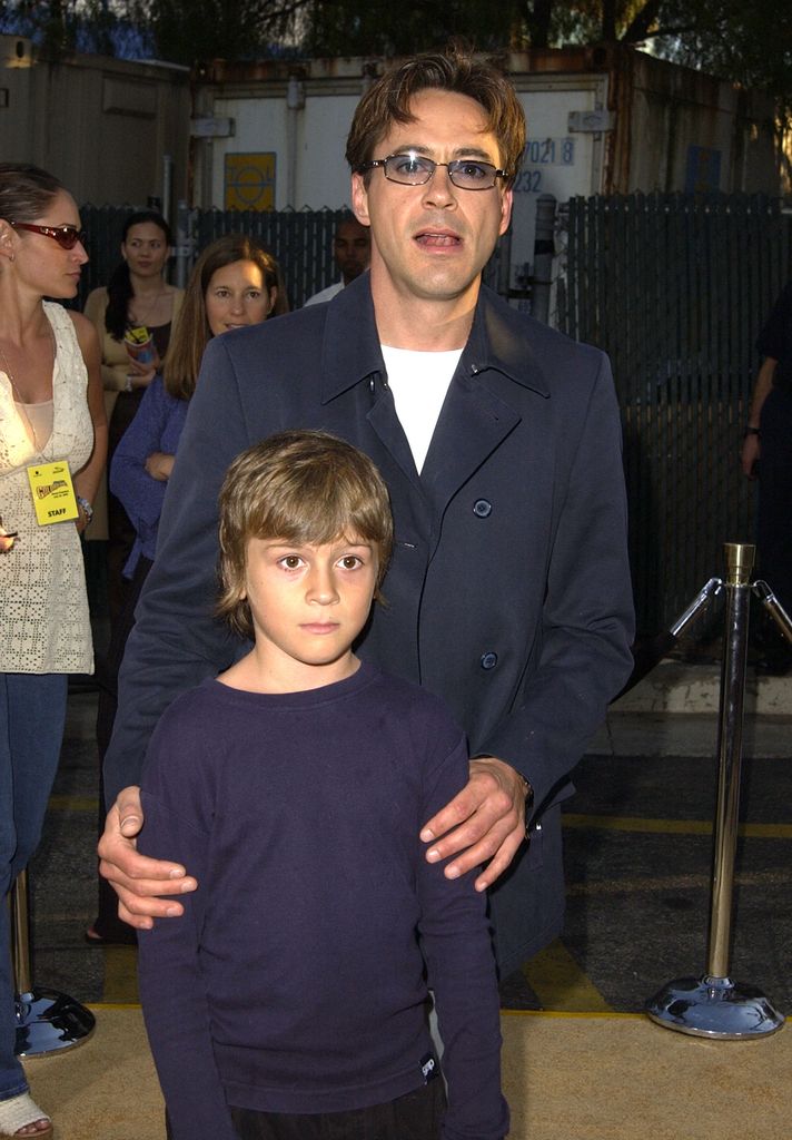 Robert Downey Jr.'s rarely-seen son Indio, 31, is his double in 60th birthday tribute to famous ...