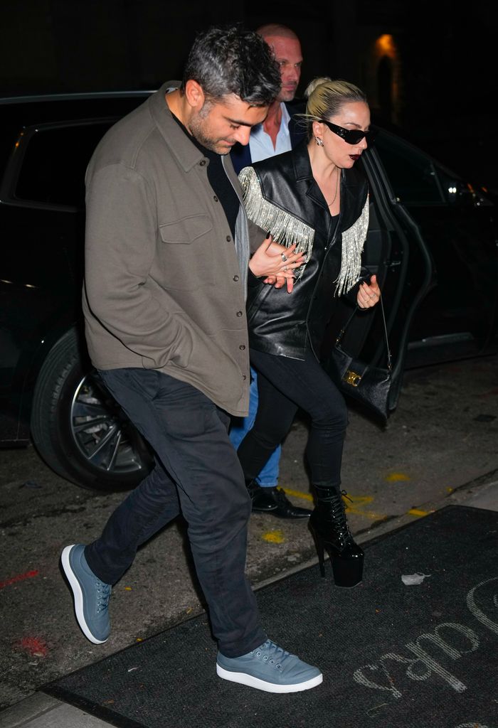 Lady Gaga Looks Radiant With Partner Michael Polanskyvas At Sisters