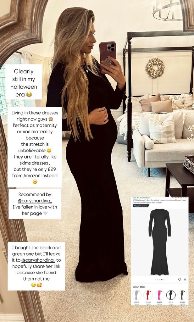 Mrs Hinch shows off baby bump in £29.99 Amazon bodycon dress that she ...