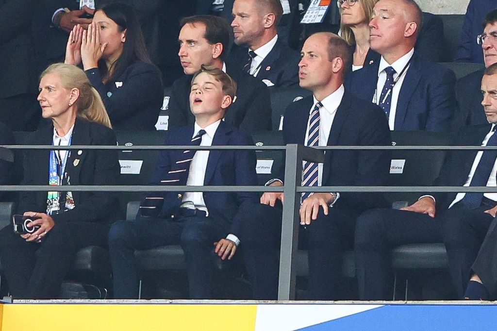 Prince William and Prince George look heartbroken as England lose to ...