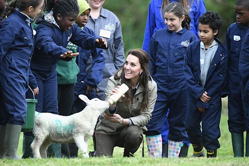 Kate Middleton bonds with children on farm day out | HELLO!
