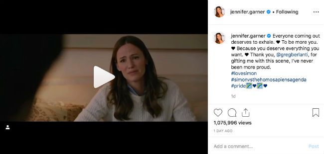 Jennifer Garner moves her famous friends and fans to TEARS with ...