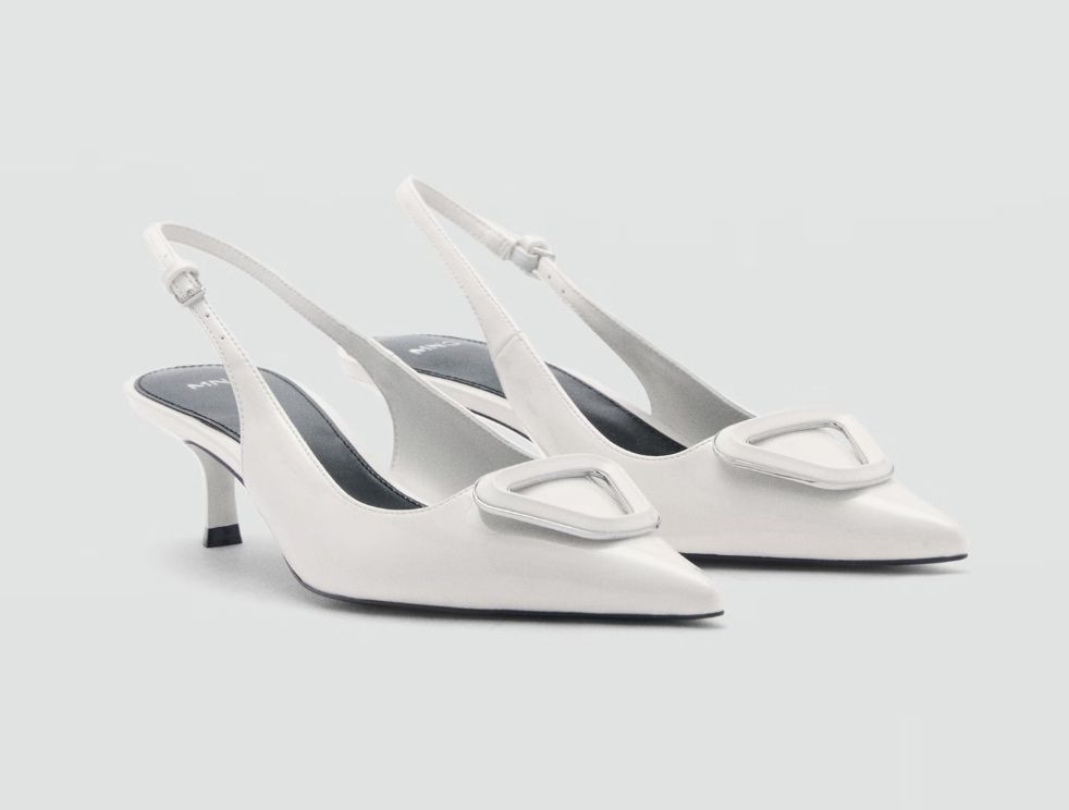 I bought the white Prada lookalike slingback shoes from Mango and they ...
