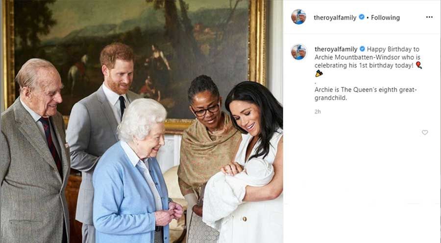 Meghan Markle and Prince Harry release new photo of Archie on 1st ...