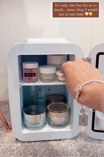 Stacey Solomon has a very cool hack to keep skincare products fresh ...