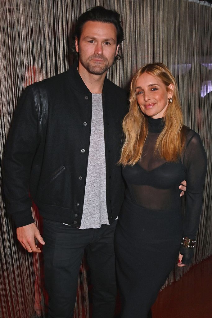 Louise Redknapp, 49, wows in sheer black top and bodycon skirt for date night with boyfriend ...