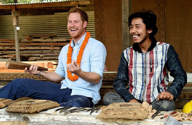 Prince Harry does tiger impression in Nepal | HELLO!