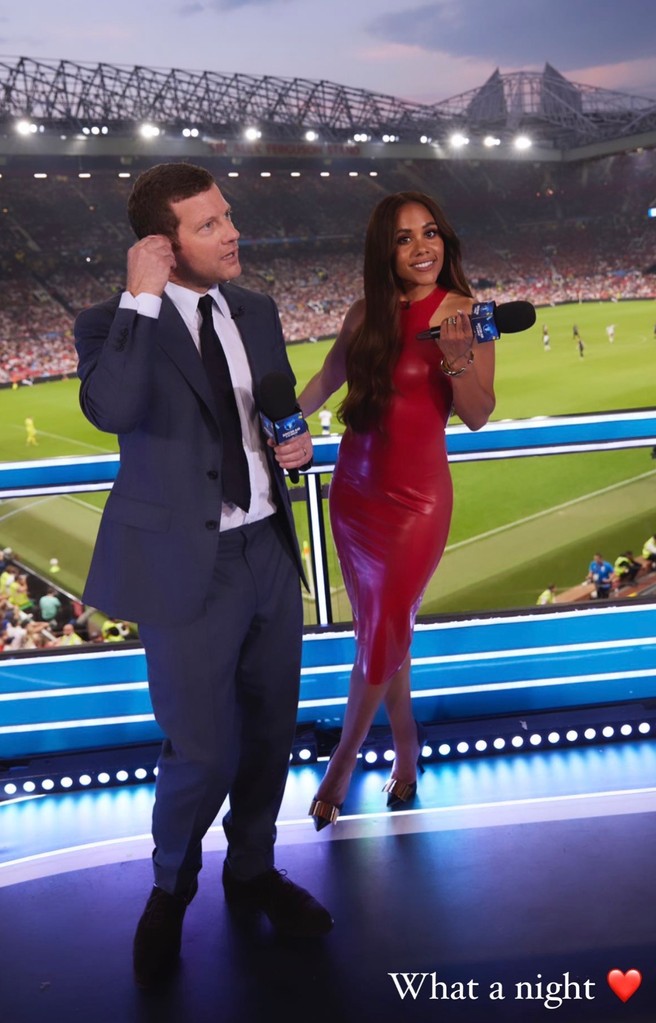 Alex Scott is the ultimate bombshell in skintight latex dress as fans ...