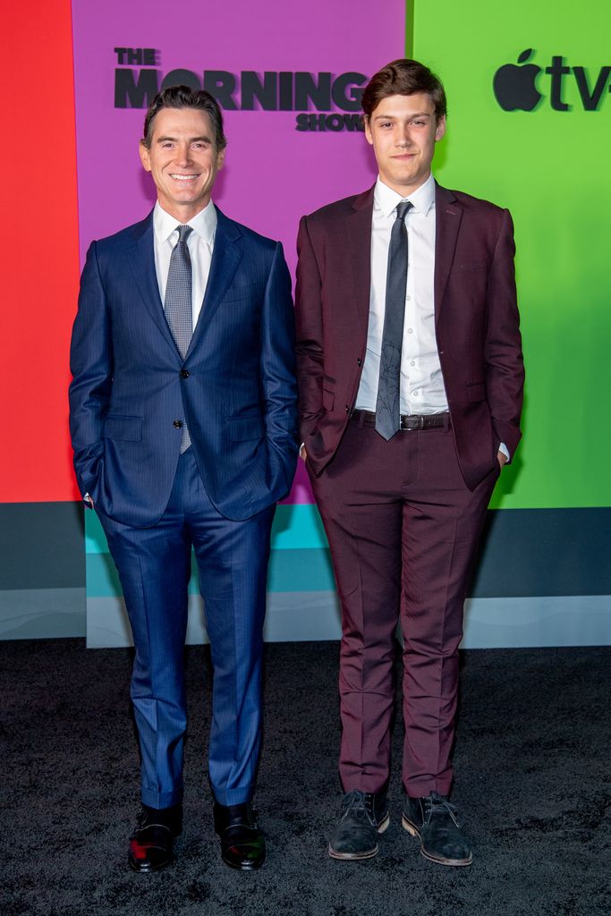 Mary-Louise Parker and Billy Crudup's teenage son towers over his parents in rare public outing ...