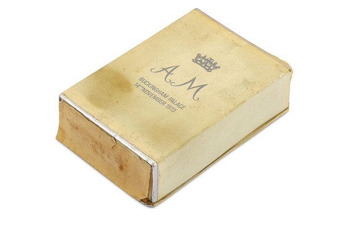 A slice of royal cake from Princess Anne's wedding in 1973 goes to ...
