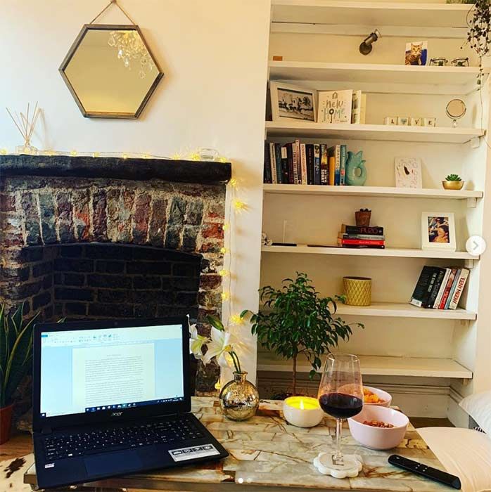 Emily Atack's stylish new home is so different from her last | HELLO!