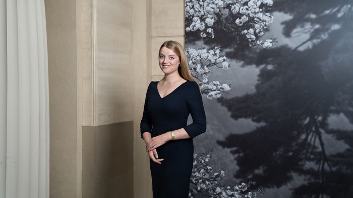 Queen's relative Flora Vesterberg stuns in figure-flattering dress to ...