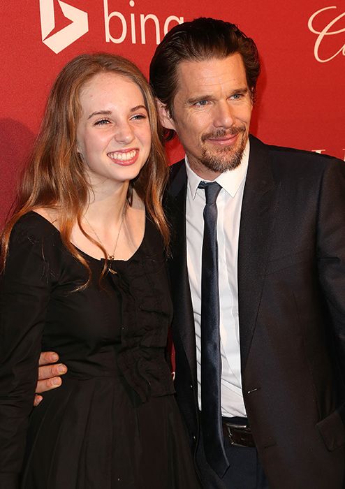 Ethan Hawke makes rare appearance with son Levon in Venice | HELLO!
