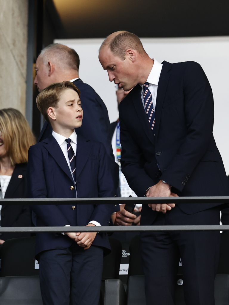 Prince William and Prince George look heartbroken as England lose to ...
