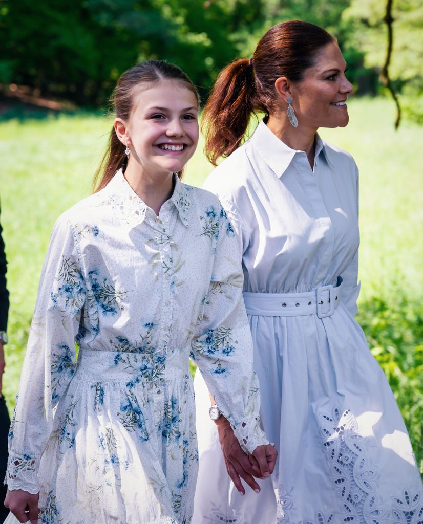 Crown Princess Victoria twins with Princess Estelle, 12, for rare ...