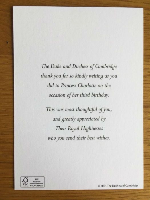 Prince William and Kate Middleton send royal fans card after Princess ...