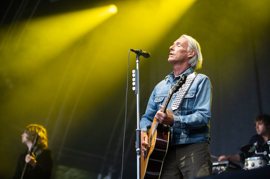 Paul Weller makes rare appearance with glamorous wife Hannah Andrews ...