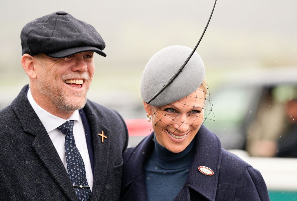 Zara Tindall nails race day glamour with extraordinary cape and plumed ...